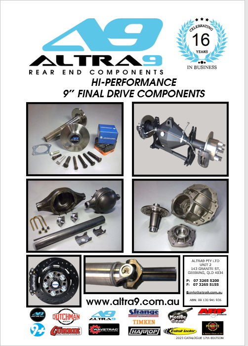 Altra 9 Rear end Components Catalogue